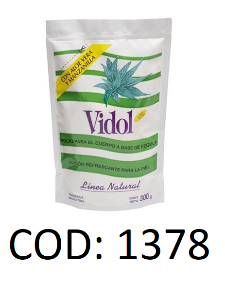 VIDOL CON ALOE VERA POLVO FECULA BOLSA X300GRS. - MAGDALENA SURBAY